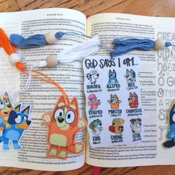 Other | Bluey Bible Bookmark Bundle | Poshmark